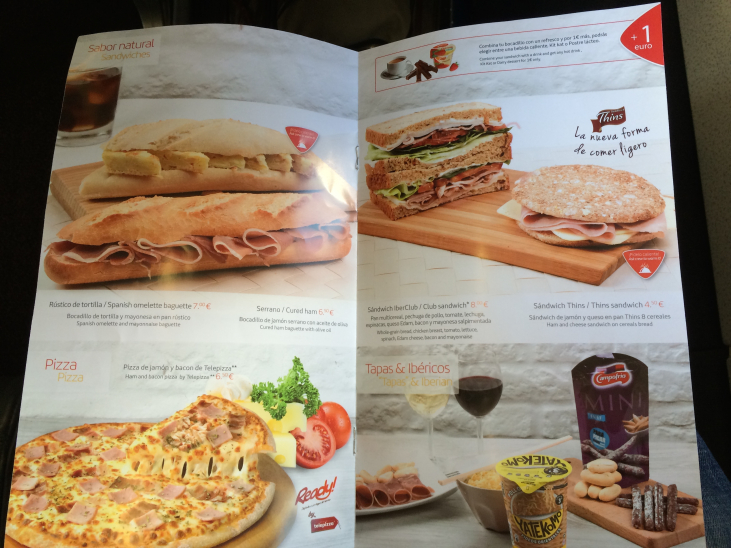Current Iberia Menu October 2014 - Fly&Dine